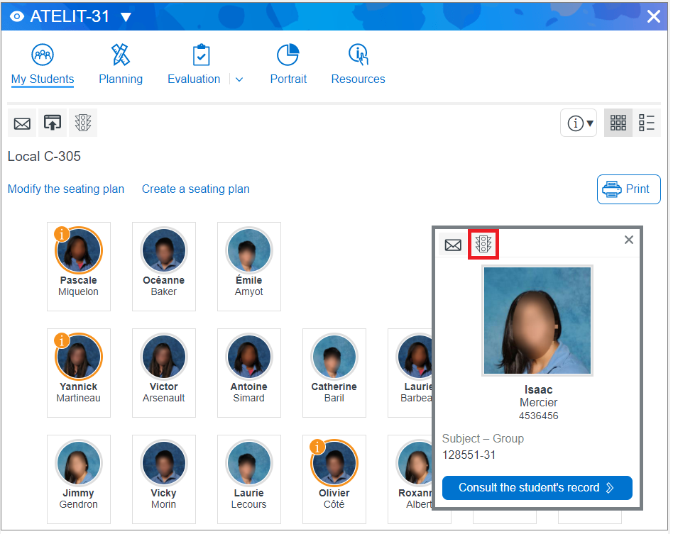 How do I access a student’s record? - Mozaïk-Portail - C'est simple!